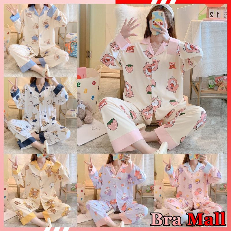 Jual 【 Bra Mall 】BM-323 Piyama Wanita import Baju Tidur wanita muslimah ...