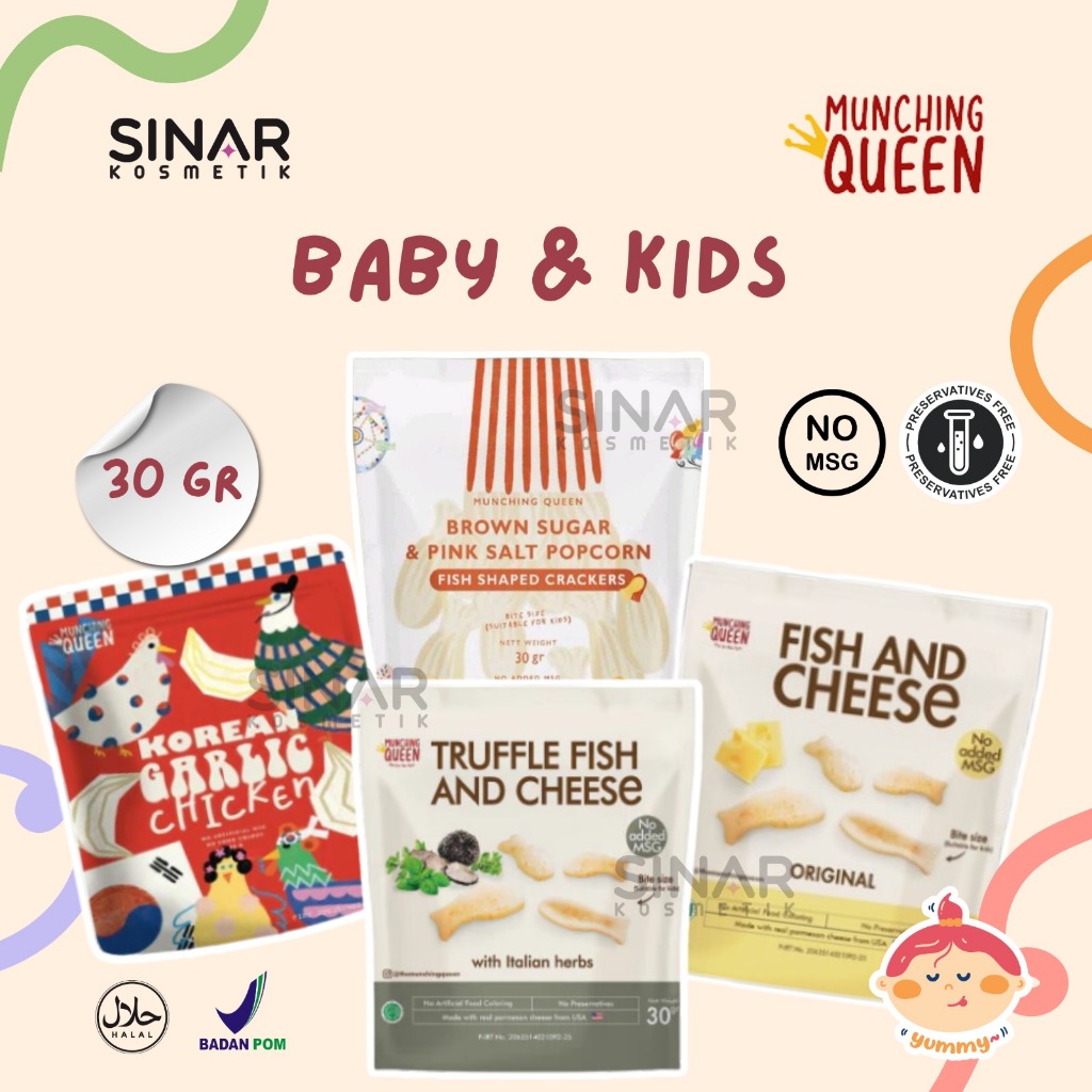 Jual Kerupuk Munching Queen Mini Pouch 30g - Kids Friendly Series ...