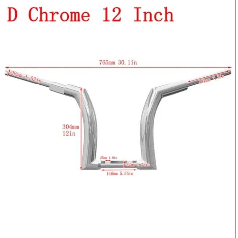 Jual setang stang handle bar ape hanger fat bar harley davidson ...