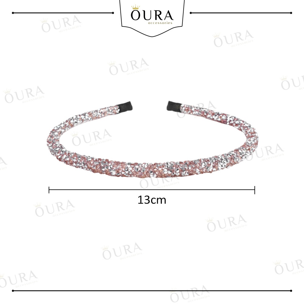 Jual Bando Aksesoris Rambut Korea Kristal Headband Wanita Premium ...