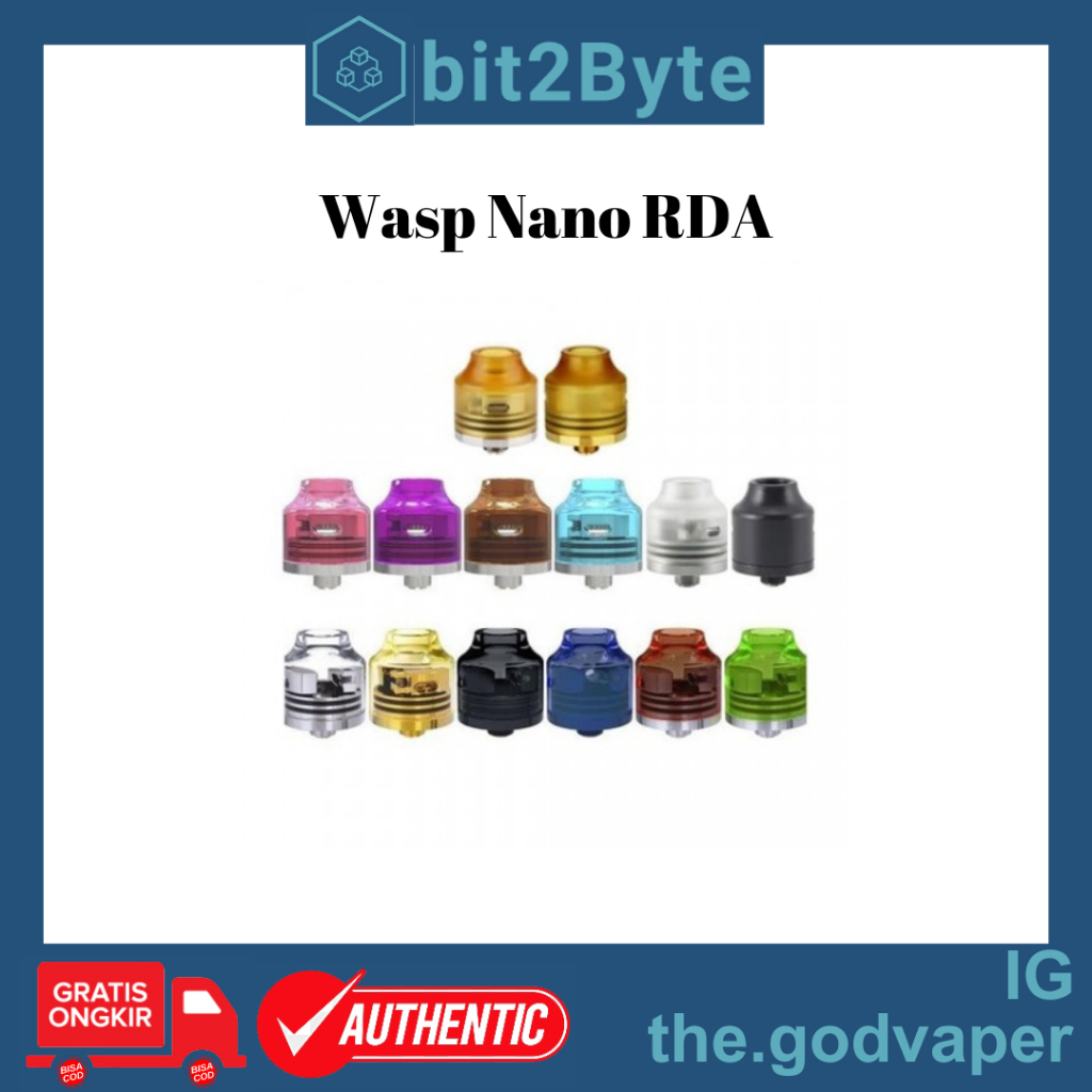Jual Oumier Wasp Nano RDA 22 MM Atomizer VAPE Authentic | Shopee Indonesia