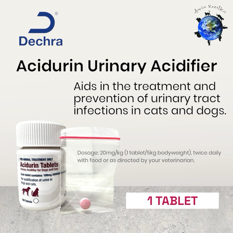Jual Acidurin Tablet Urinary For Cat & Dog Obat Khusus Masalah Saluran ...