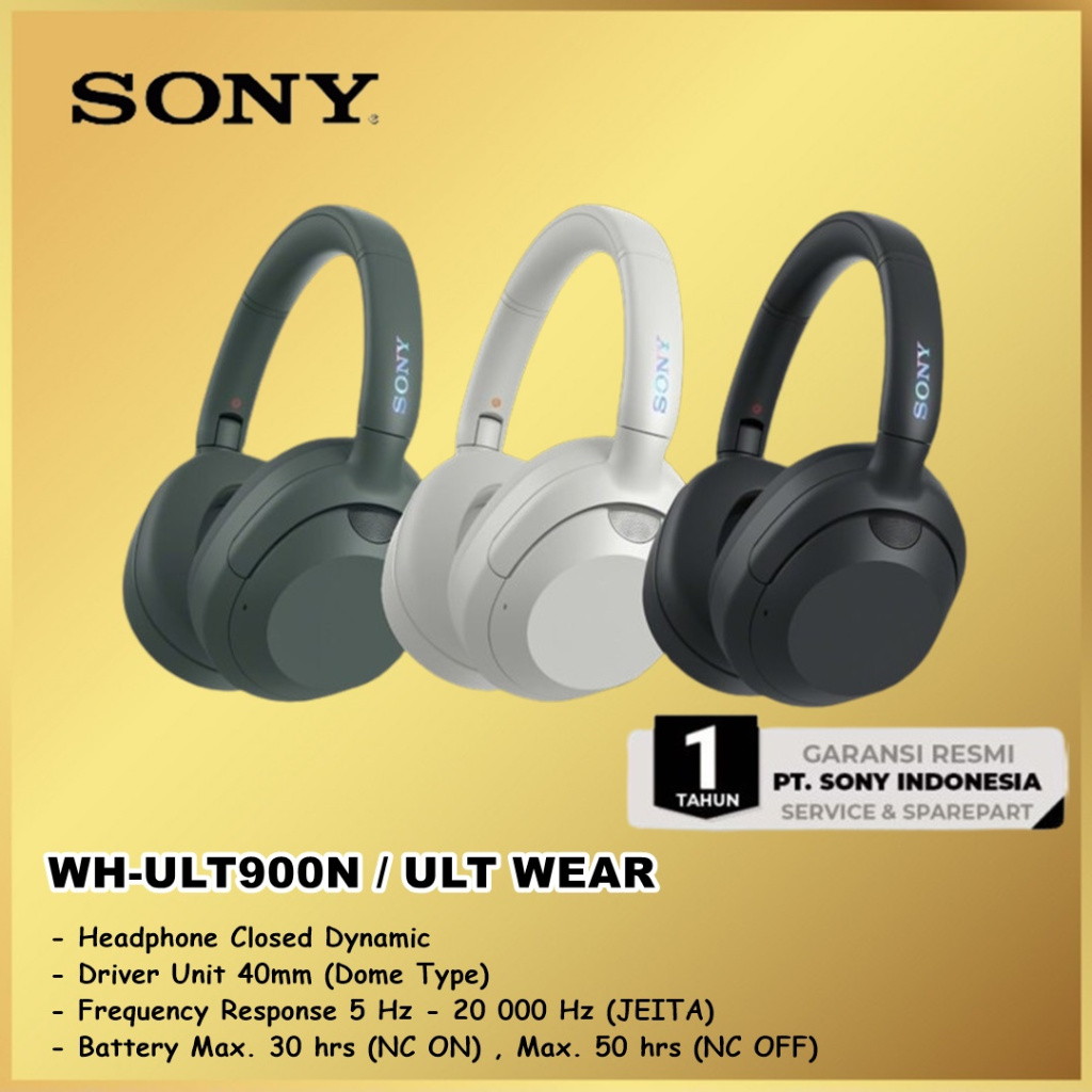 Jual Sony WH-ULT900N WHULT900N ULT900 N ULT 900N Ult 900 Ult Wear Wireless Bluetooth Headphones ...