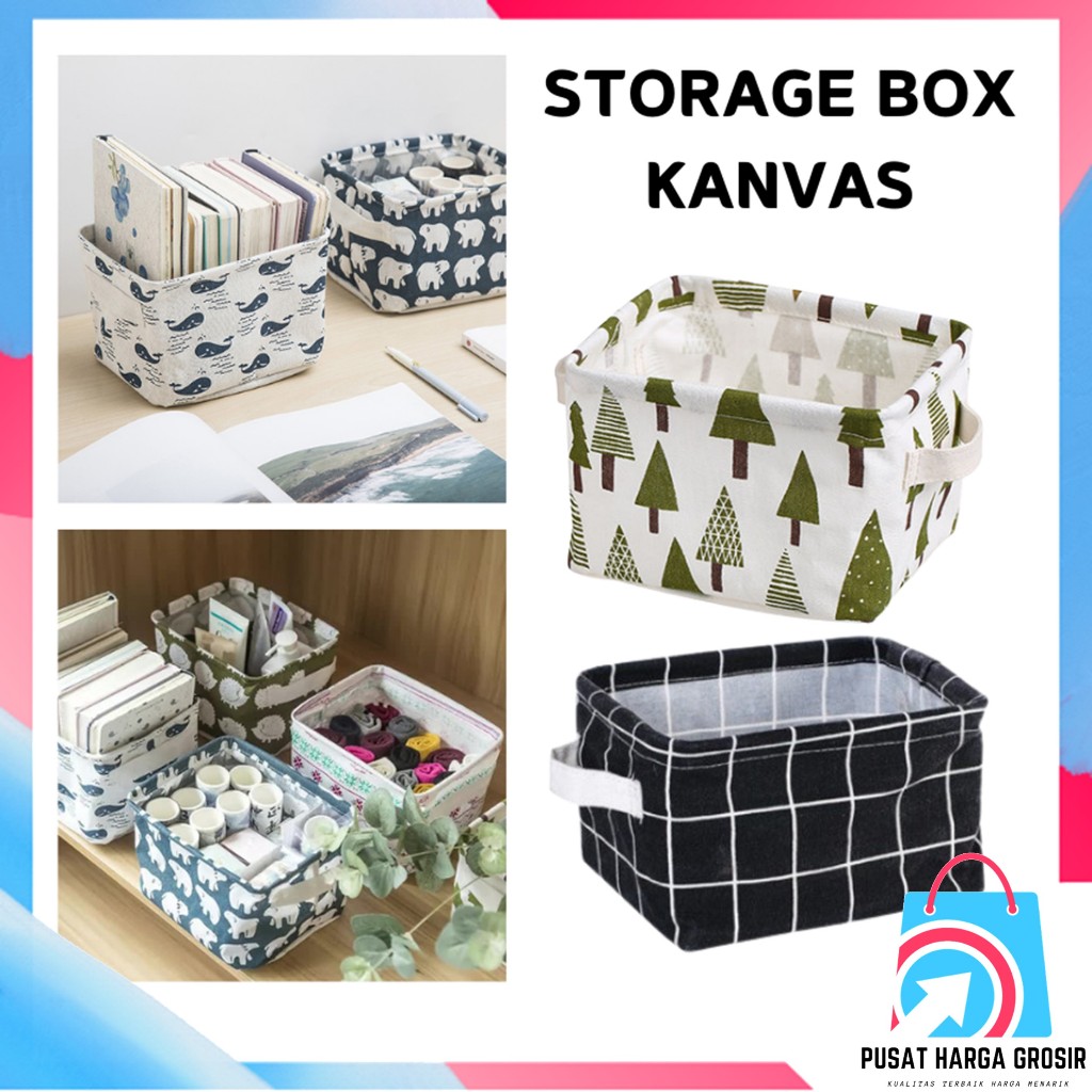 Jual PHG - Storage Box Keranjang Perlengkapan Rumah Multifungsi Box ...