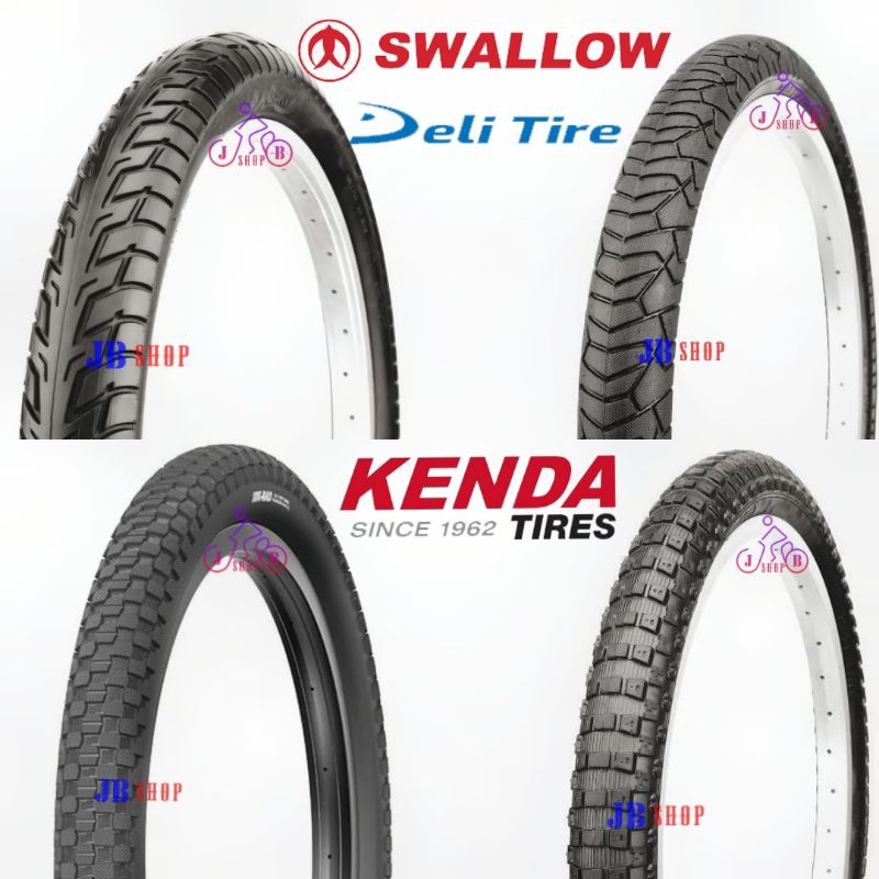 Jual BAN LUAR SEPEDA 20 X 1.95 2.125 2.30 2.50 195 2125 230 250 SWALLOW KENDA DELI TIRE 20X2.125 ...