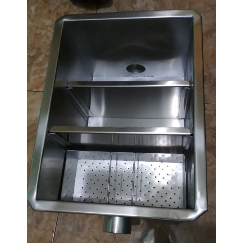 Jual Grease Trap (penyaring minyak dari air) stainless steel | Shopee ...