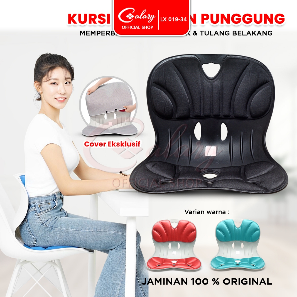 Jual CALARY Kursi Plastik Sandaran Penyangga Punggung Sandaran Portabel ...