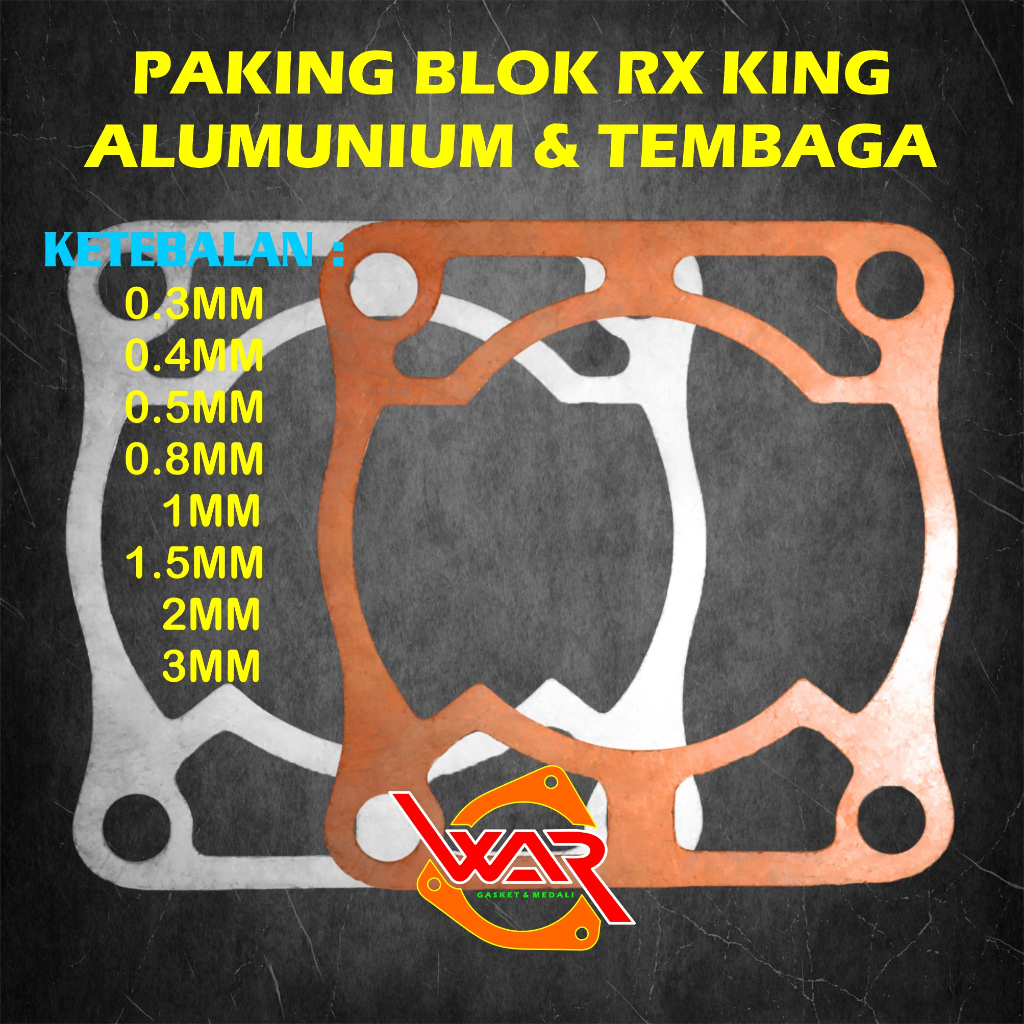 Jual Paking BLOK RX KING Tembaga Almunium For RX KING RX-K RXR RXS ...