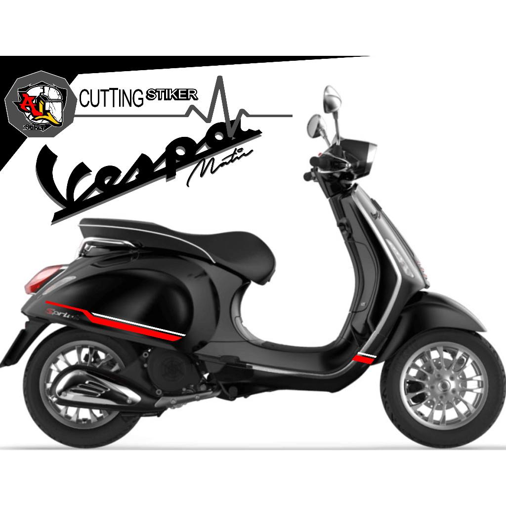 Jual STRIPING VESPA MATIC/434/STICKER CUTTING/STRIPING VESPA SPRINT ...