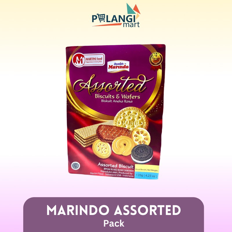 Jual MARINDO ASSORTED BISKUITS & WAFERS 120 GR | Shopee Indonesia
