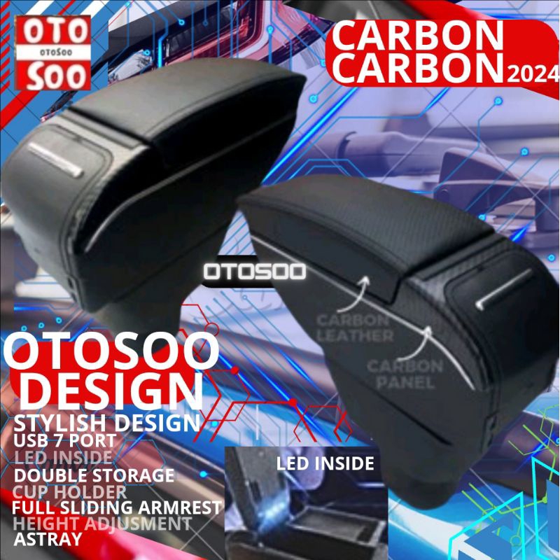 Jual OTOSOO ARMREST BRV BRIO MOBILIO CONSOLE BOX BRV BRIO MOBILIO USB ...