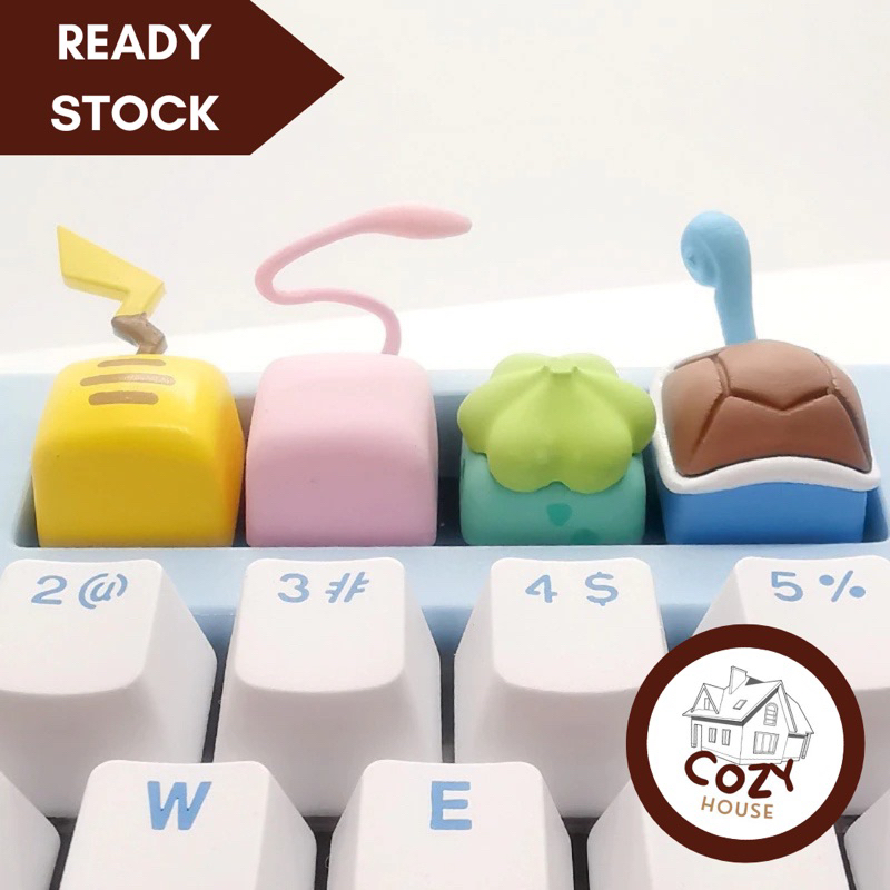 Jual Pokemon Anime Kawaii Keycaps For Mechanical Keyboard Caps Cherry ...