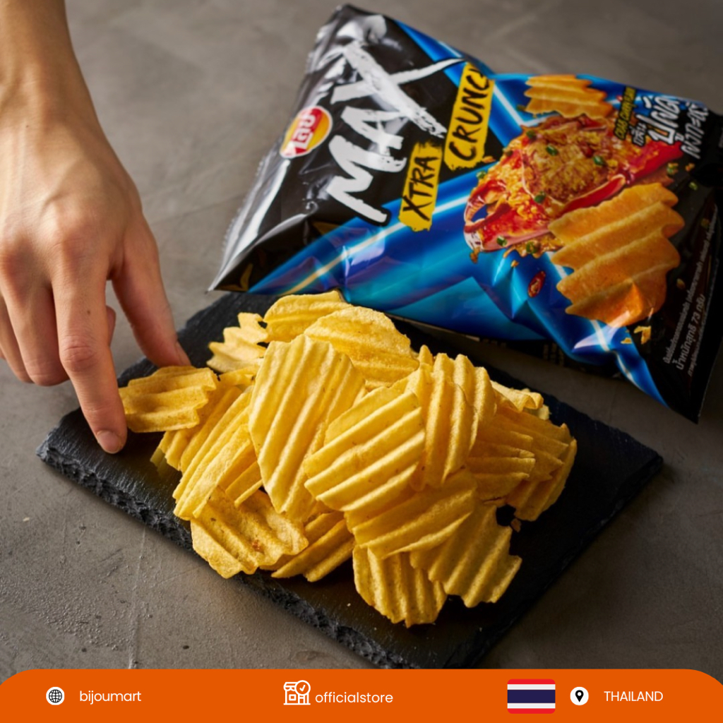Jual [ THAILAND ORIGINAL 🇹🇭 ] LAYS Max Ridged Potato Chips 69G | Shopee ...