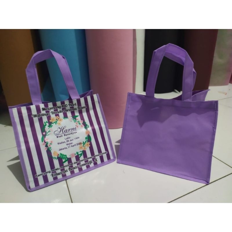 Jual CUSTOM tas berkat/tas hajatan/tas kotak nasi acara 100 hari ...