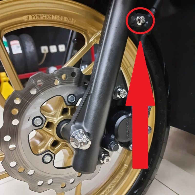 Jual Baut Breket Selang Rem Depan Honda Yamaha Universal Probolt Heng Stainless Ori Thailand ...