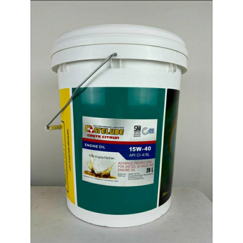 Jual Oli Castelube Citrun 15W/40 isi 20 Liter (Truk, Alat Berat dan ...