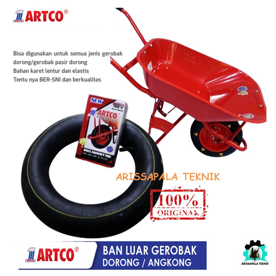 Jual ARTCO Ban Dalam Gerobak Dorong Ban Dalam Angkong Kereta Sorong Pasir Cor | Shopee Indonesia