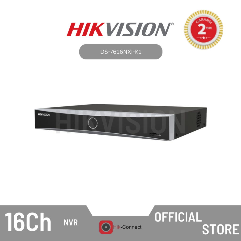 Jual HIKVISION - DS-7616NXI-K1 NVR 16-ch 1U K Series AcuSense 4K ...