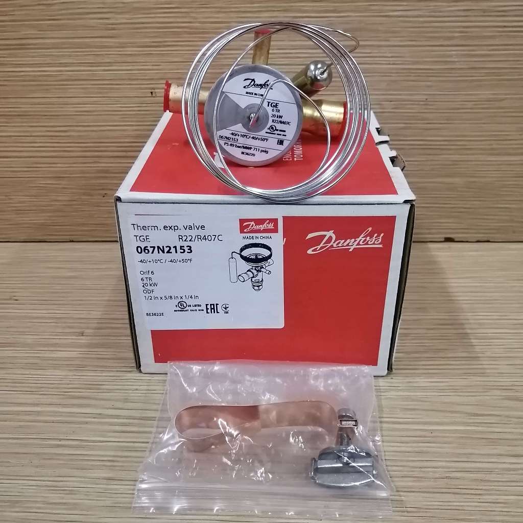 Jual R22 / R407C TGE 6 TR - 067N2153 / 067N2173 Danfoss Expansion Valve / Expansi | Shopee Indonesia