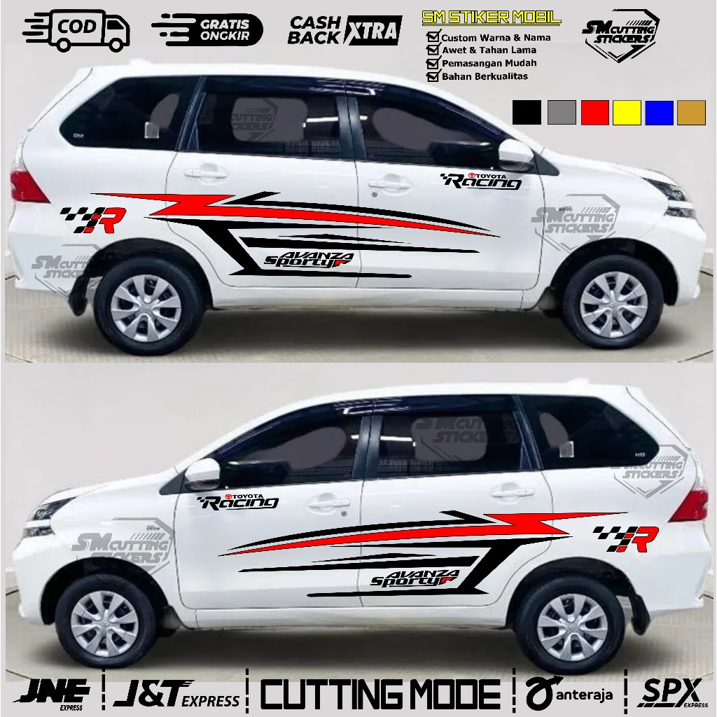 Jual Stiker sticker Mobil Avanza Cutting stiker mobil avanza veloz Old ...