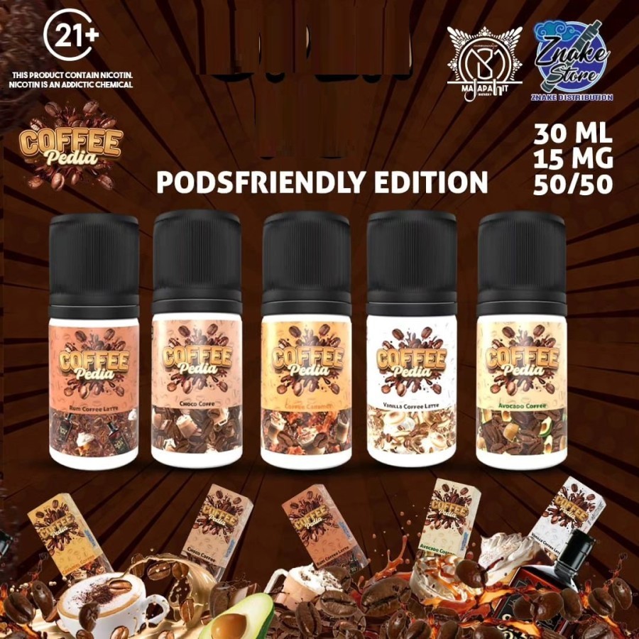 Jual SALT - COFFEE PEDIA 30ML 15MG SERIES BY MAJAPAHIT RUM COFFEE LATTE ...