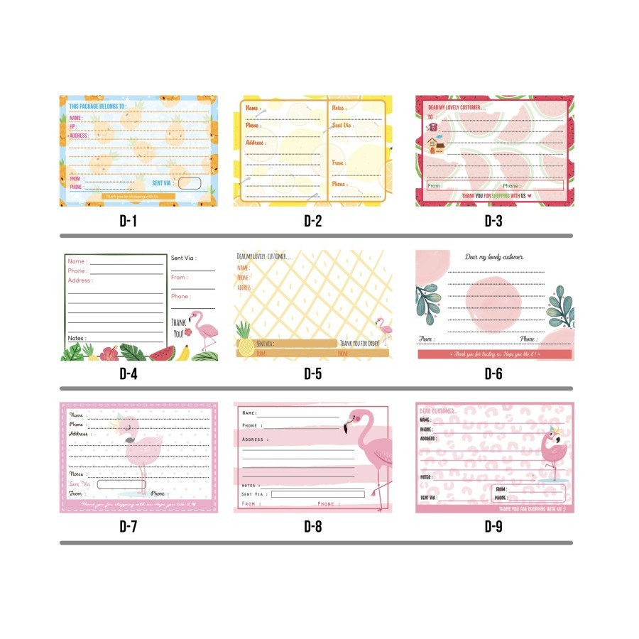 Jual Sticker Alamat / Label Alamat CUSTOM Label Pengiriman Stiker ...