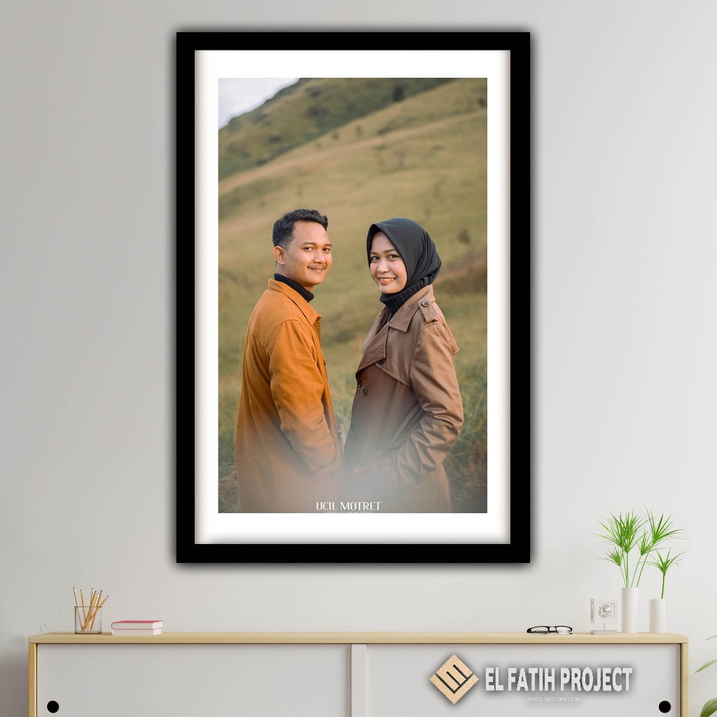 Jual CETAK POTO + BINGKAI PAPAN MDF 20X30CM | Shopee Indonesia