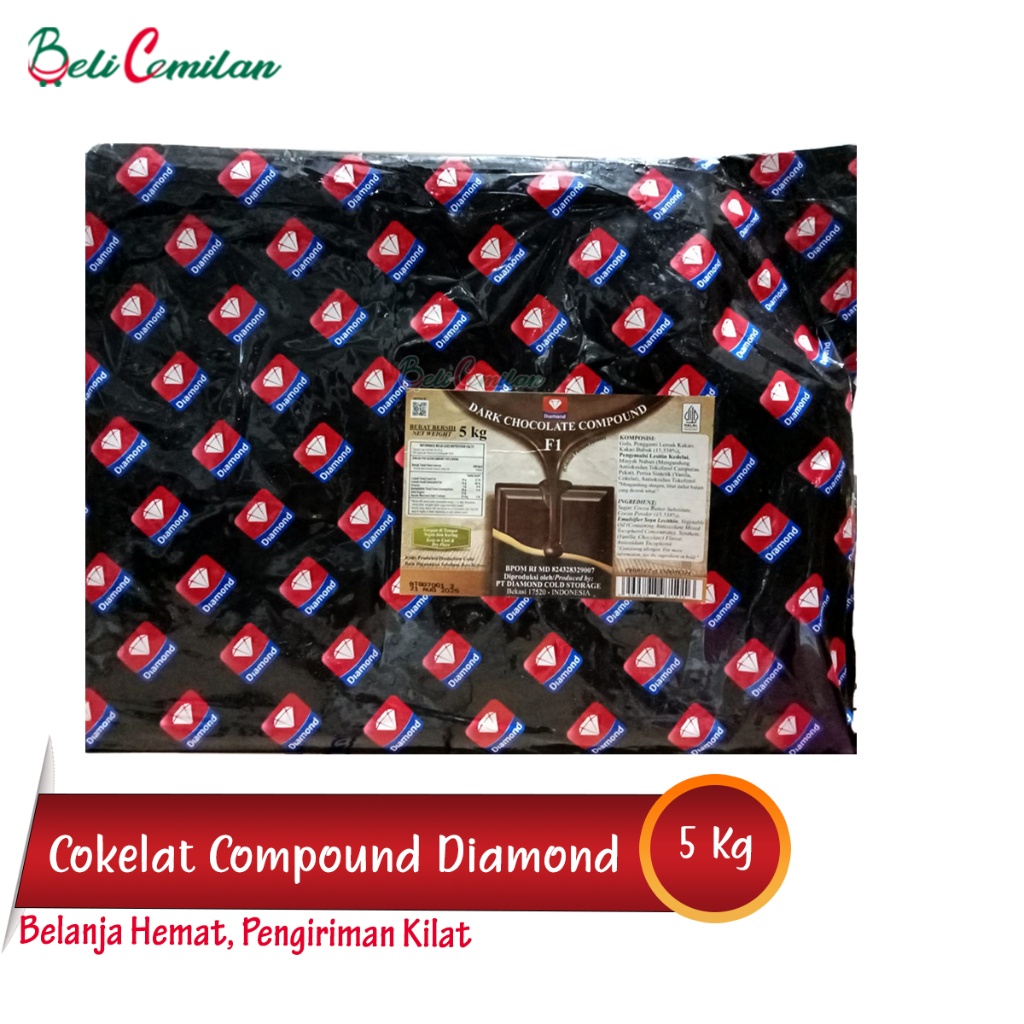 Jual Cokelat Batang Compound Diamond - Coklat Blok Dark 5kg | Shopee ...