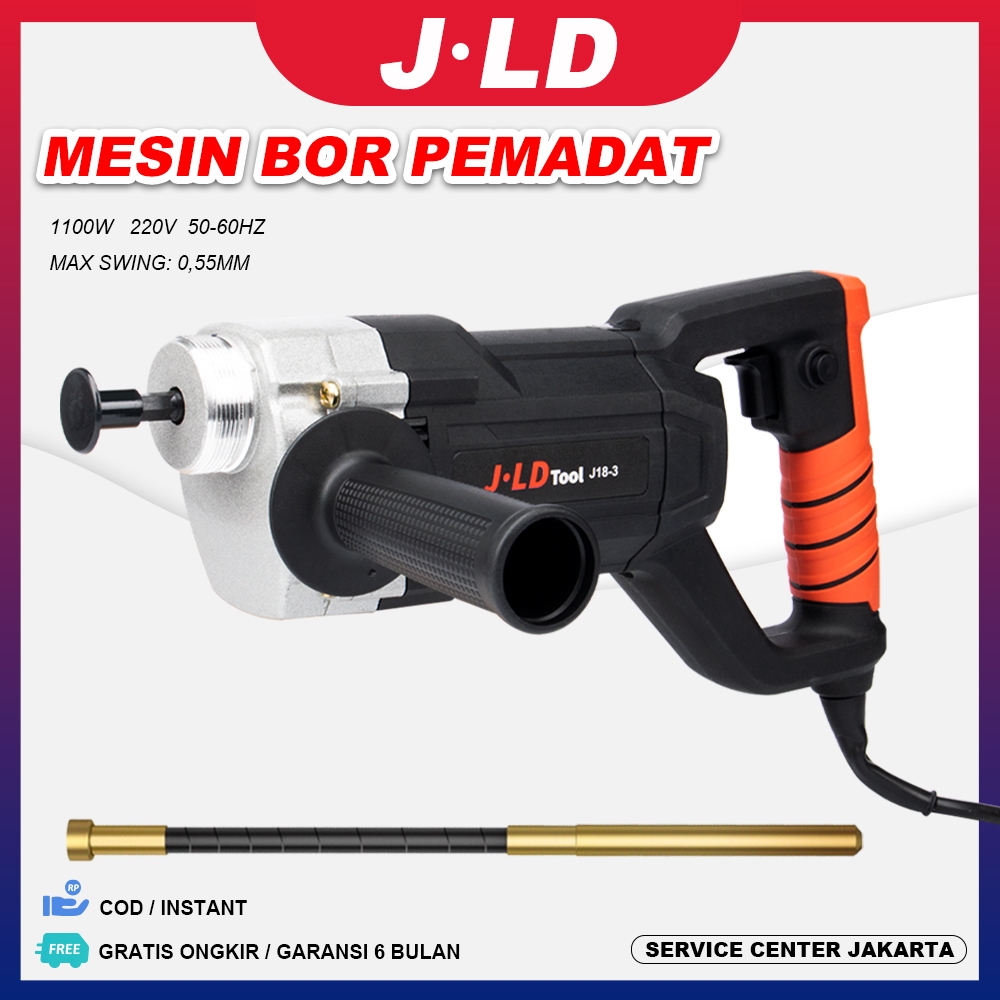 Jual JLD Mesin Bor Pemadat Cor Vibrator Beton Electric JLD J18-3 ...