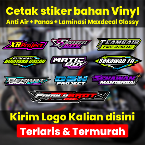 Jual [Hanya Menerima File Siap Cetak] Cetak Stiker logo,Nama Team ...