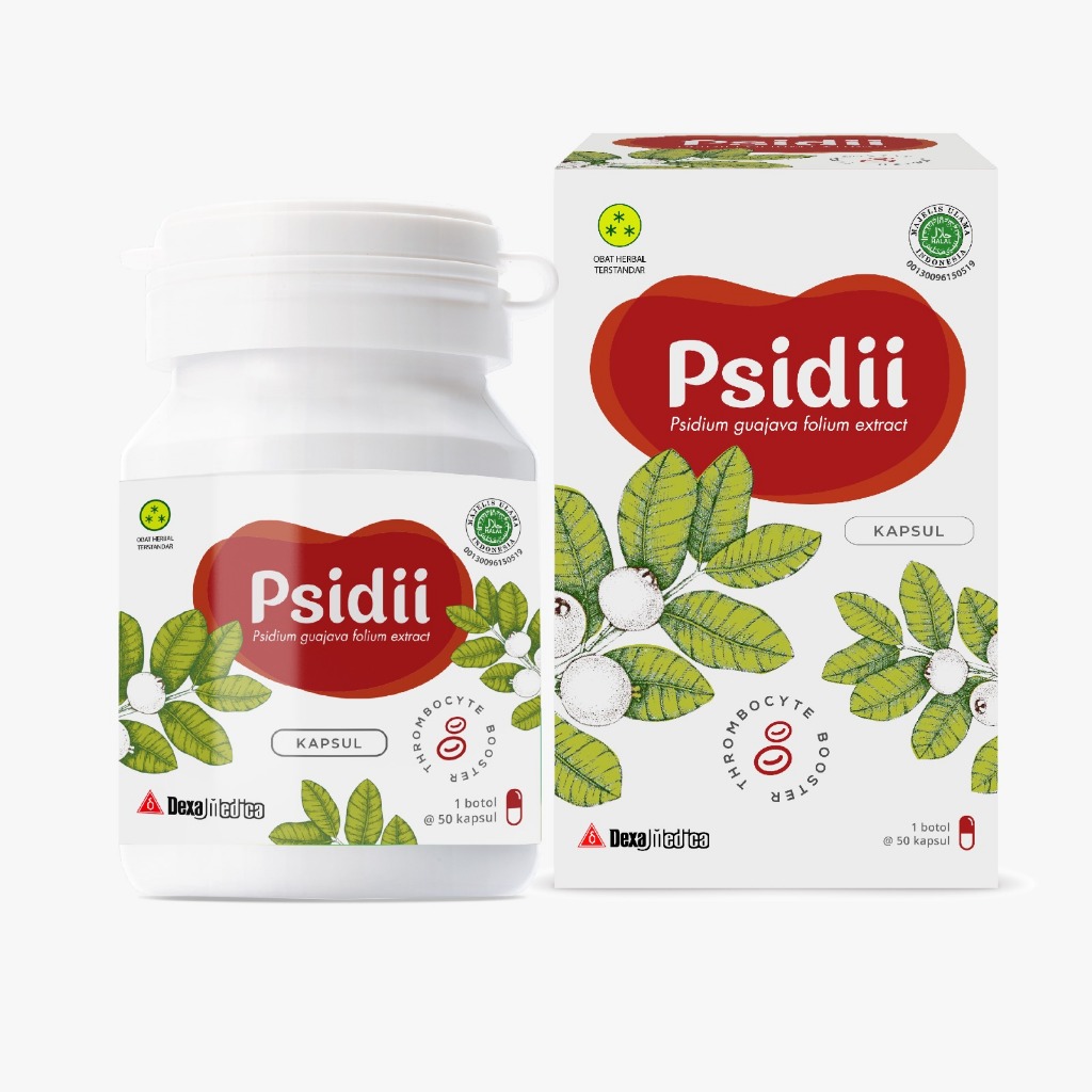 Jual PSIDII KAPSUL 50 CAPSULE 500 MG EKSTRAK DAUN JAMBU BIJI ...