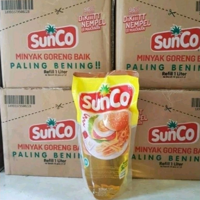 Jual MINYAK SUNCO 1 LITER 1 KARTON ISI 12Pc | Shopee Indonesia