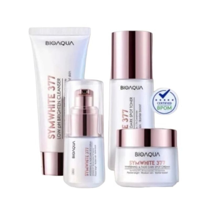 Jual BIOAQUA Symwhite 377 Whitening & Fade Dark Spot Skincare - Set 4 Pcs | Shopee Indonesia