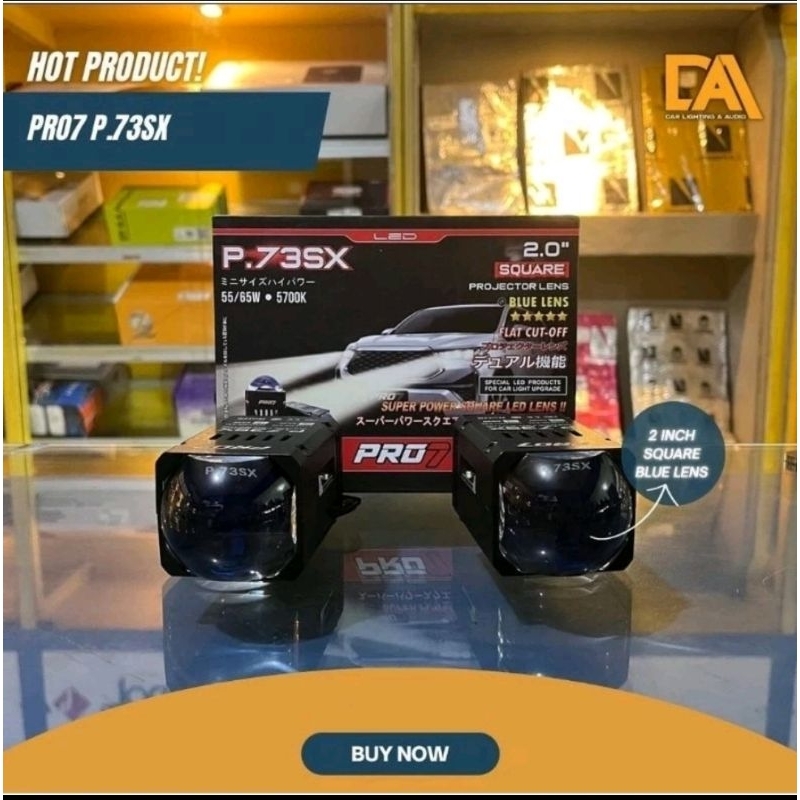 Jual PRO7 P73SX 2 INCH SQUARE MATRIX LED PROJECTOR 55W/65W 5700K ...