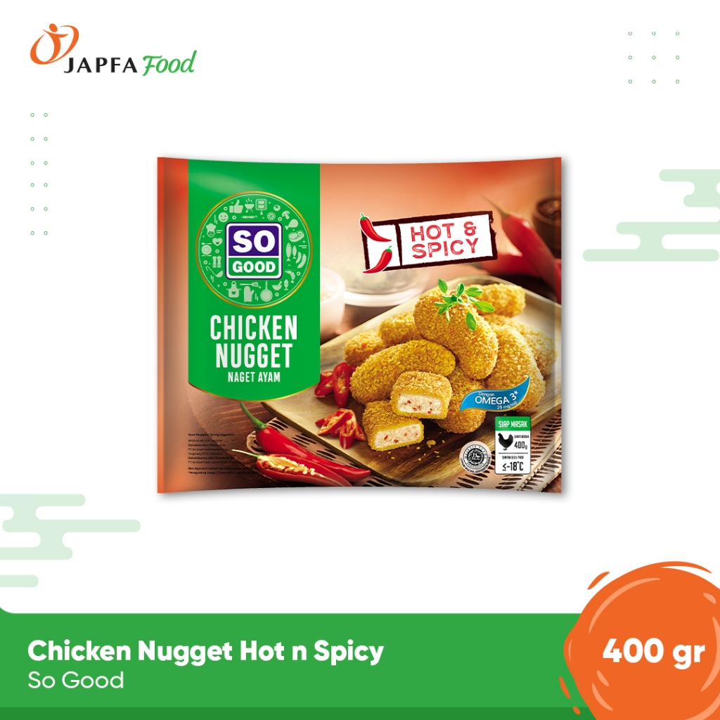 Jual So Good Chicken Nugget / Naget Ayam Hot n Spicy 400gr | Shopee Indonesia