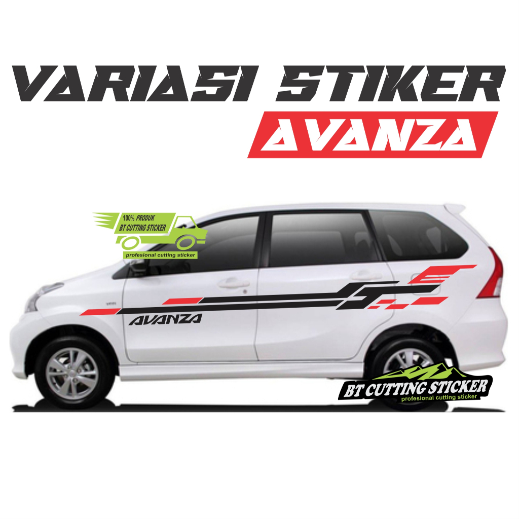 Jual sticker mobil avanza stiker sticker toyota avanza striping avanza ...