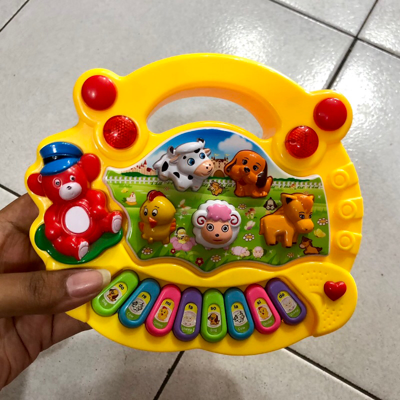 Jual Mainan Keyobard Aneka Suara Musik Hewan Binatang Farm Animal Piano ...