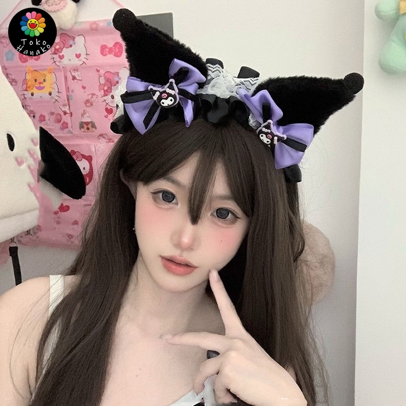 Jual Premium Bando Sanrio Kuromi/Bando Cosplay Kuromi/Bando Kuromi Cat ...