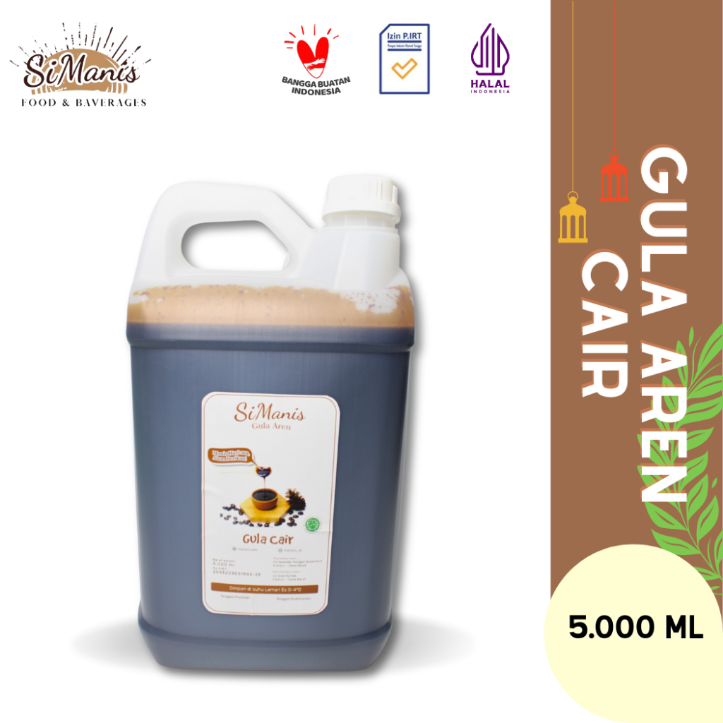 Jual Gula Aren Cair 5 Liter (6,6 Kg) - SiManis | Shopee Indonesia