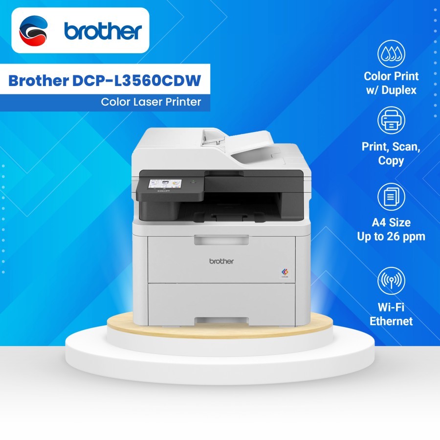 Jual BROTHER Printer Laser Color Multifunction DCP L3560CDW L3560 CDW Print Scan Copy Duplex ...