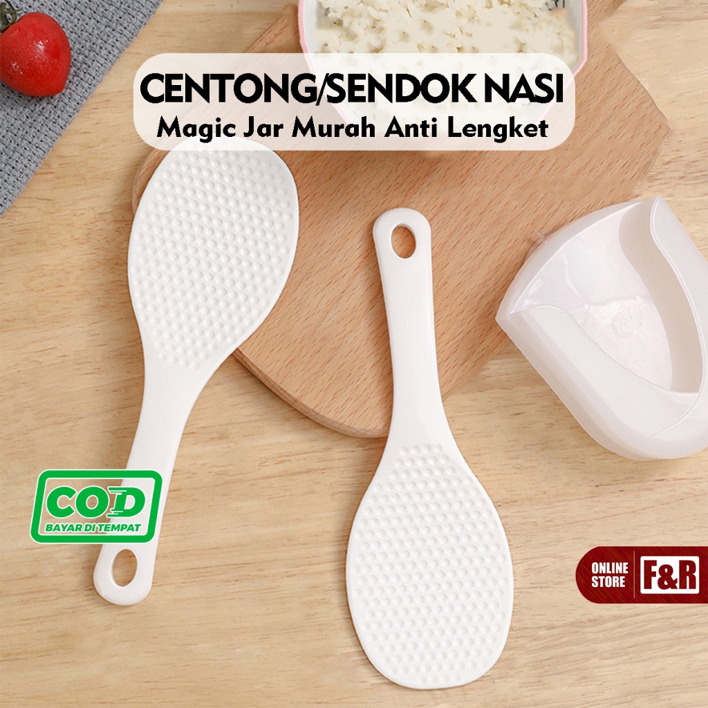 Jual Sendok Nasi Rice Cooker Magic Com Serbaguna Centong Nasi Plastik ...