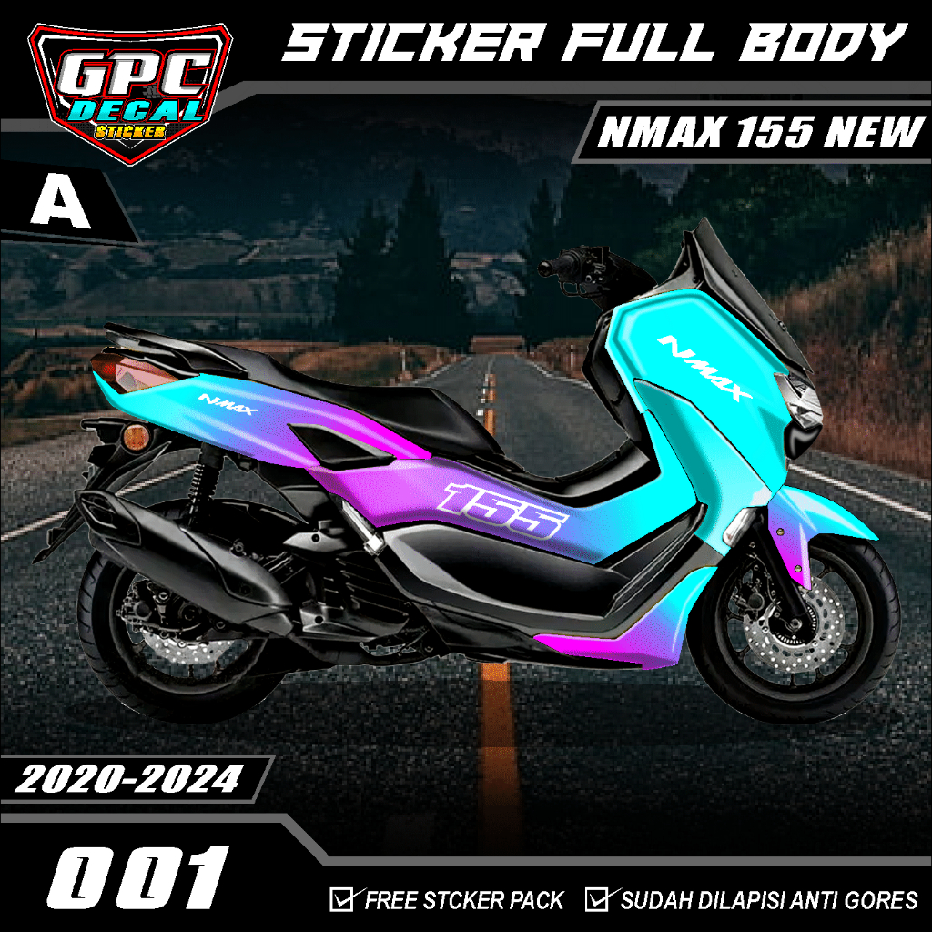 Jual DECAL STICKER HOLOGRAM YAMAHA NMAX NEW 155 THN 2020-2024 FULLBODY ...