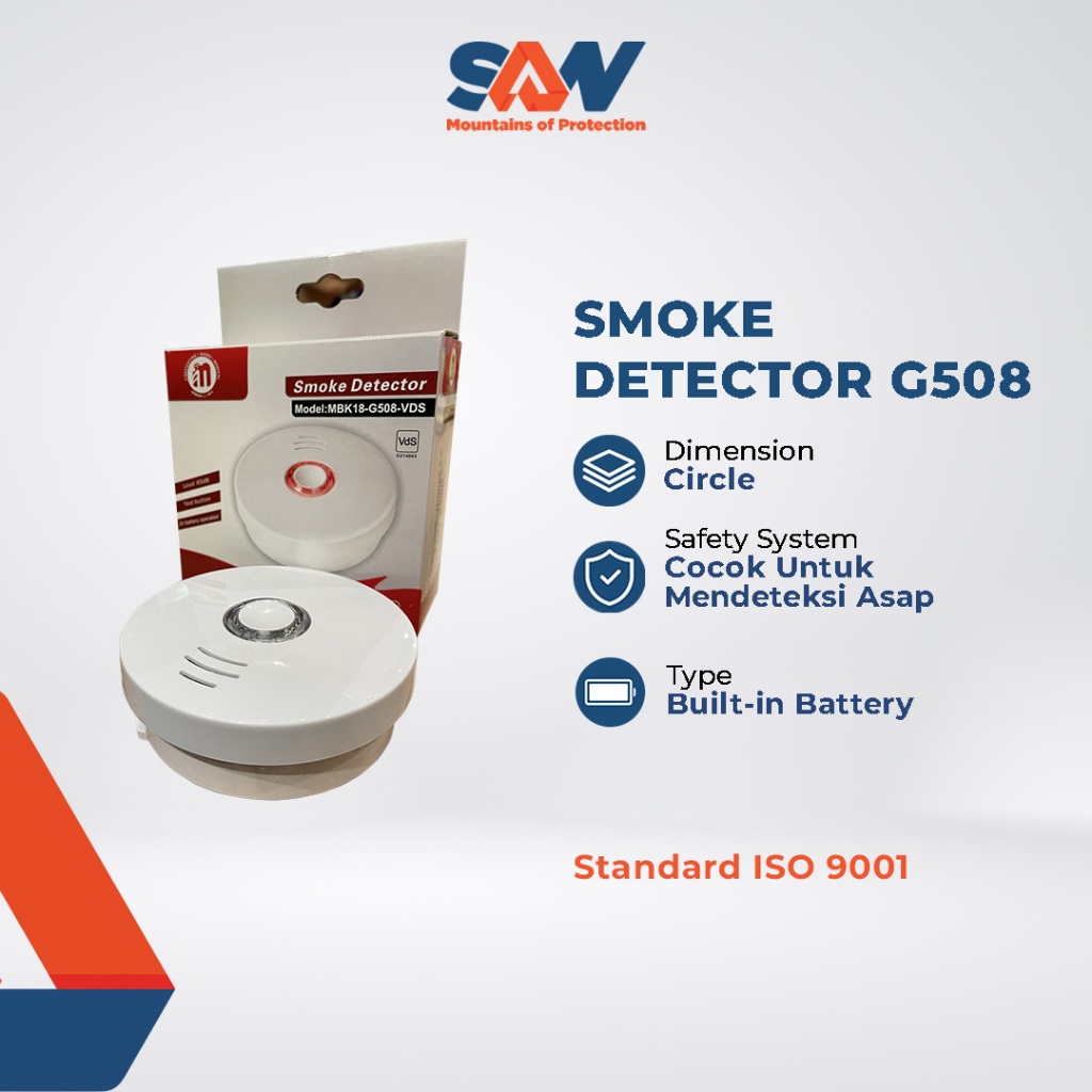 Jual SAN Fire - STAND ALONE SMOKE DETECTOR G508 DETEKTOR ASAP | Shopee ...