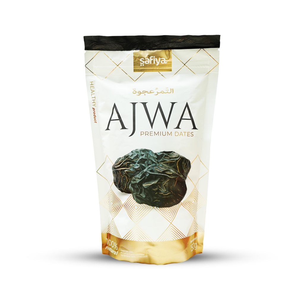 Jual Kurma Ajwa 150 Gram Safiya Kurma Nabi Premium Madinah Asli ...
