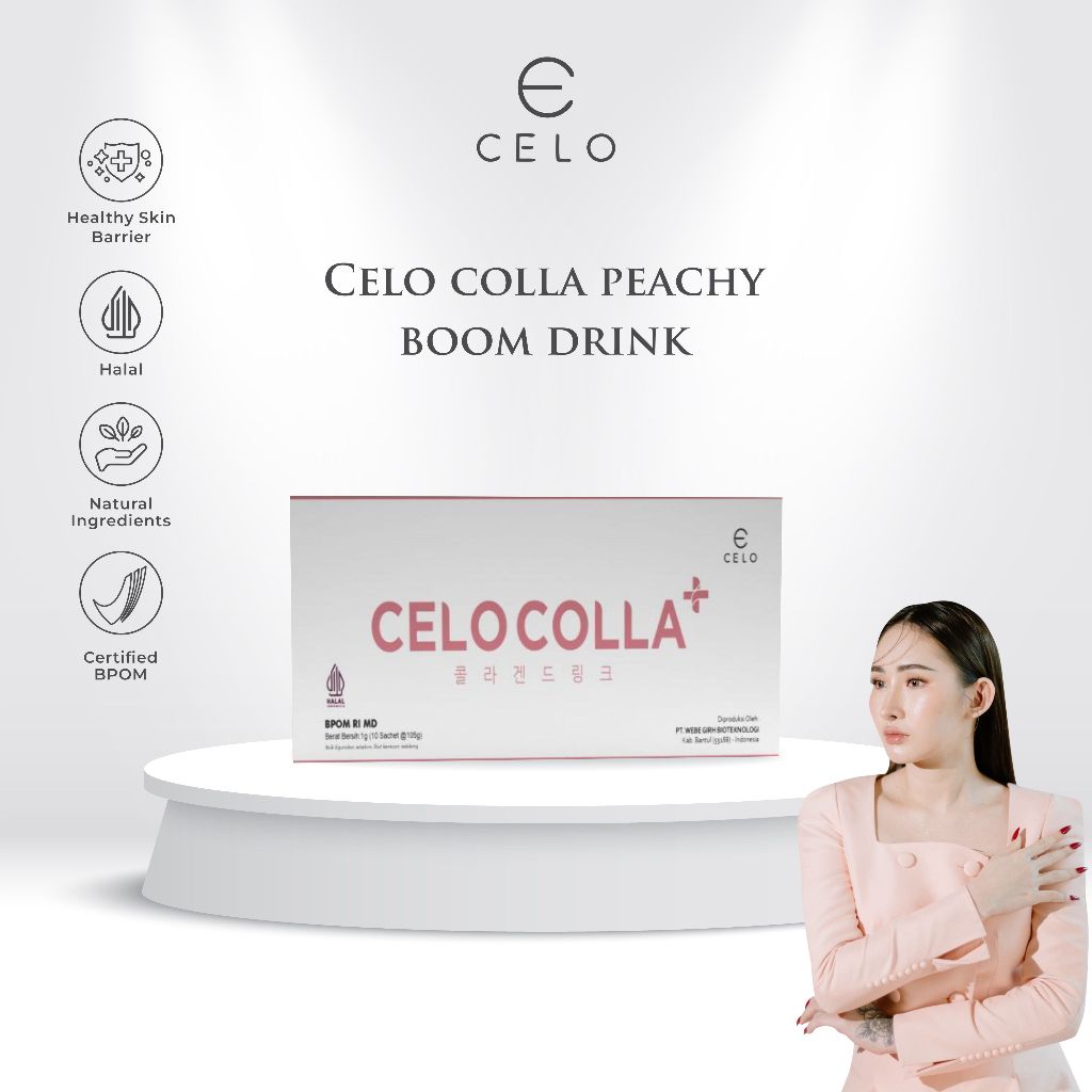 Jual CELO COLLA+ PEACHY POWDER DRINK | Shopee Indonesia