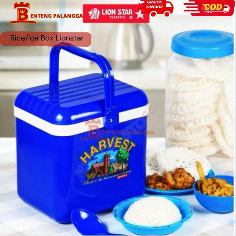 Jual Rice /Ice Box Segi Termos Nasi/ Es Batu Lionstar 5LT/ 6LT/8LT/10LT ...