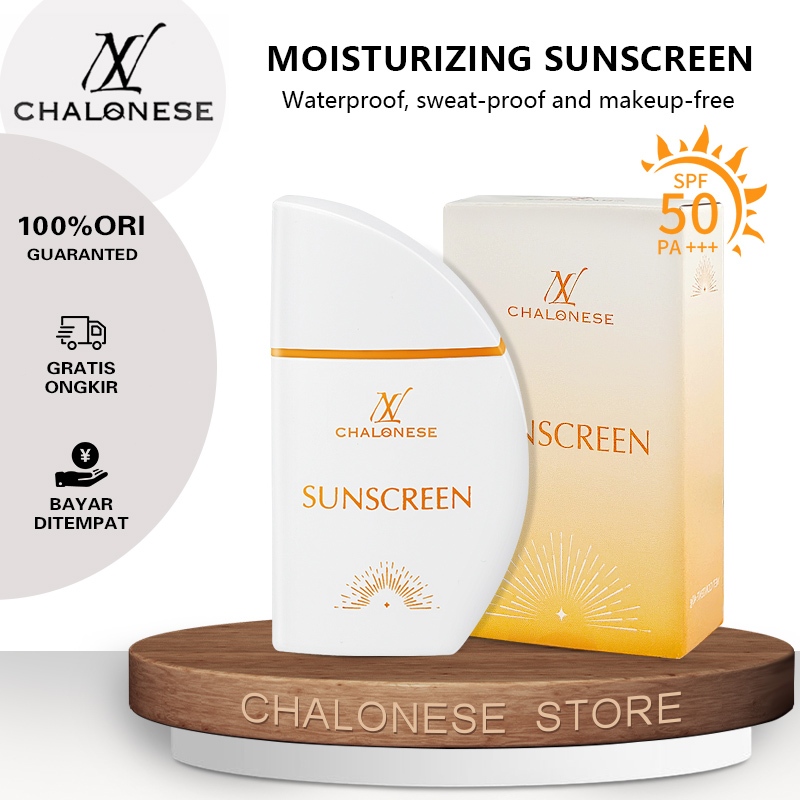 Jual CHALONESE sunscreen wajah SPF 50 PA +++ mencegah penyamakan dan ...