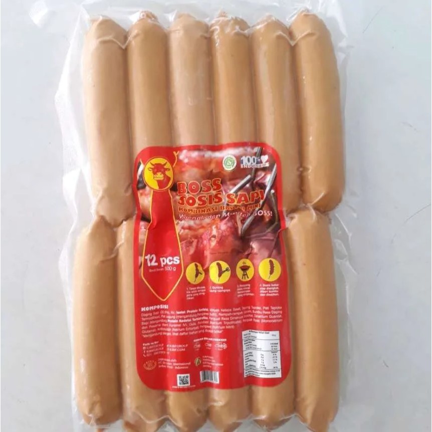 Jual Boss Sosis Sapi Mini Original/Lada Hitam 550gr | Shopee Indonesia