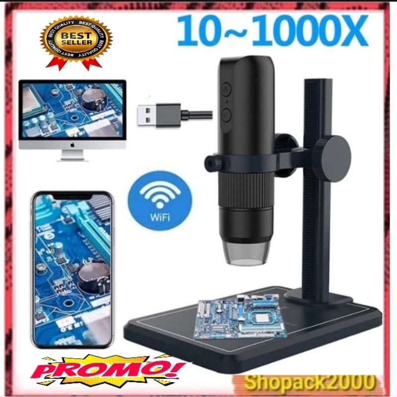 Jual Digital Microscope Wi-fi 1000x - MS 5 / Digital Microscope Wifi ...