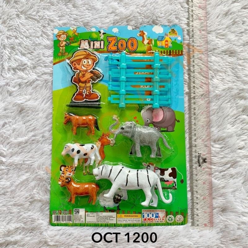 Jual mainan hewan mini zoo kebun binatang ragunan ternak peternakan ...